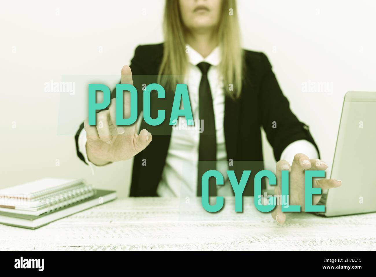 Conceptual display Pdca Cycle. Word Written on use to control and ...