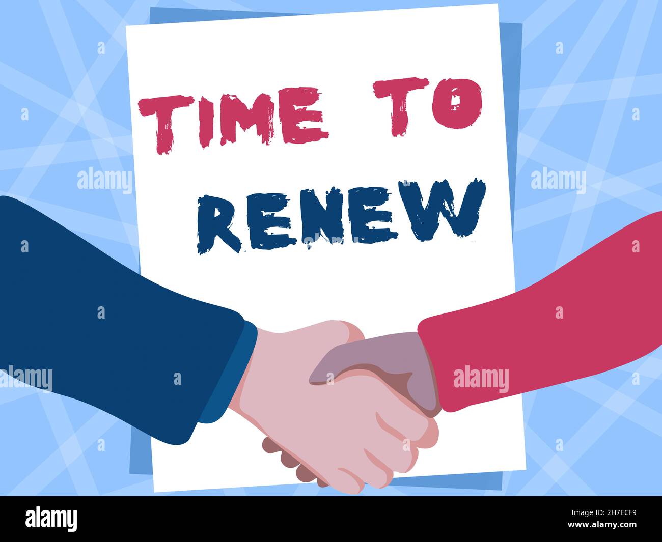 Hand writing sign Time To Renew. Business approach extending the period ...