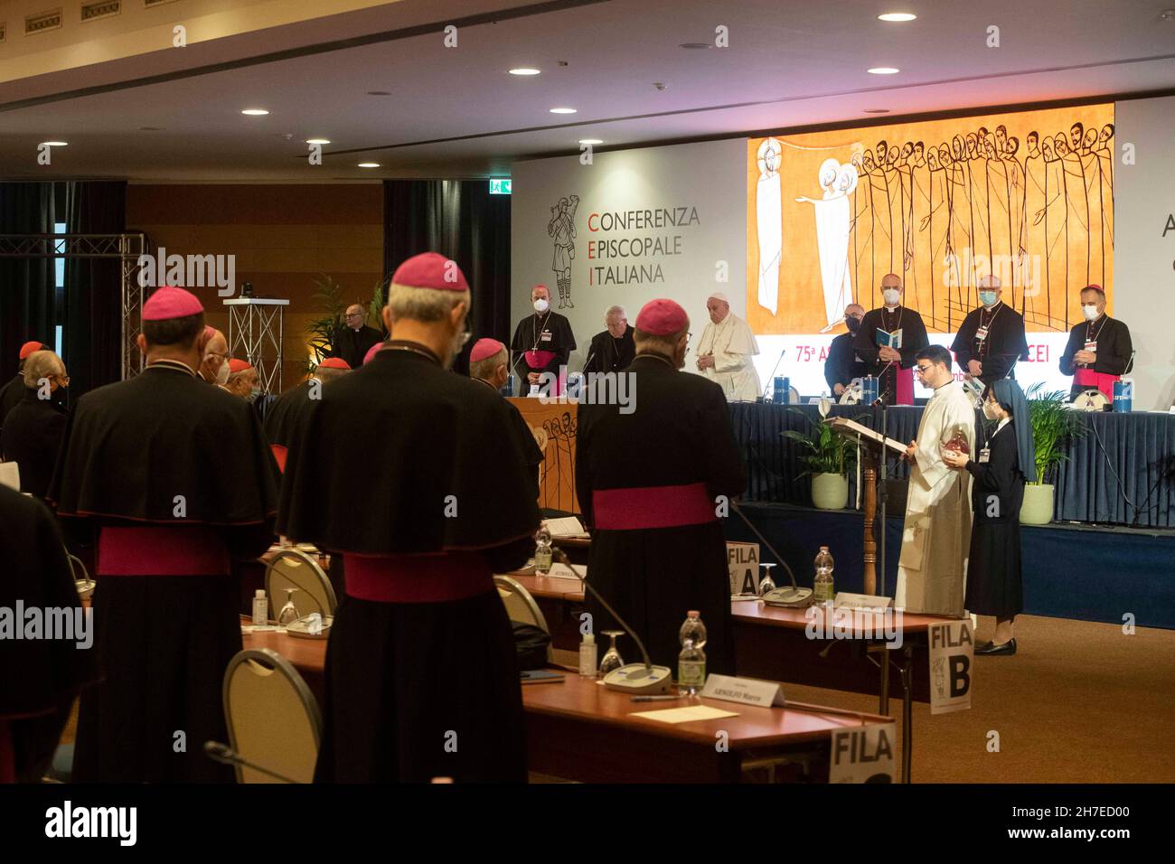 Italy, Rome, 2021/11/22 Pope Francis distributed to the Bishops of the ...