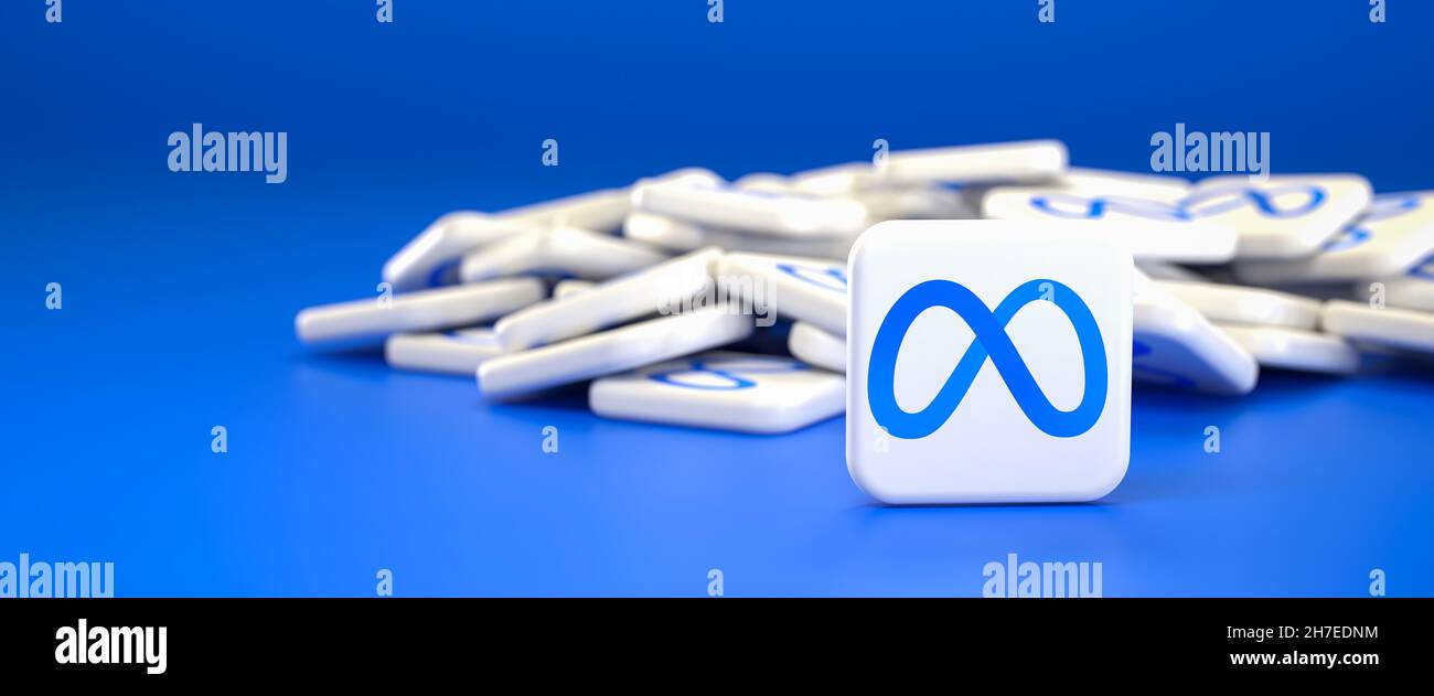 Meta logos hi-res stock photography and images - Alamy