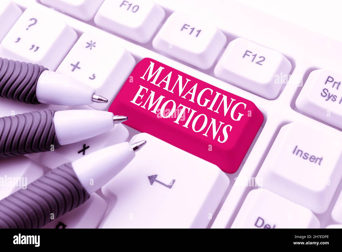 Text caption presenting Managing Emotions. Conceptual photo ability be ...