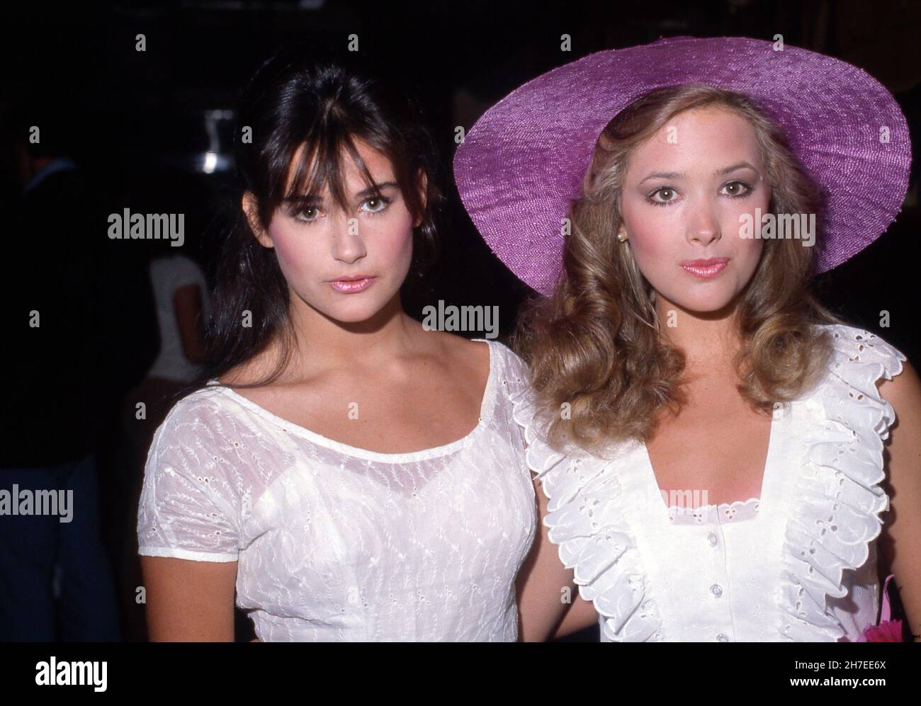 Janine Turner and Demi Moore July 6, 1982 .Credit: Ralph Dominguez ...