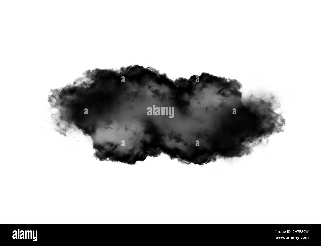Single cloud shape isolated over white background, realistic cloud 3D ...