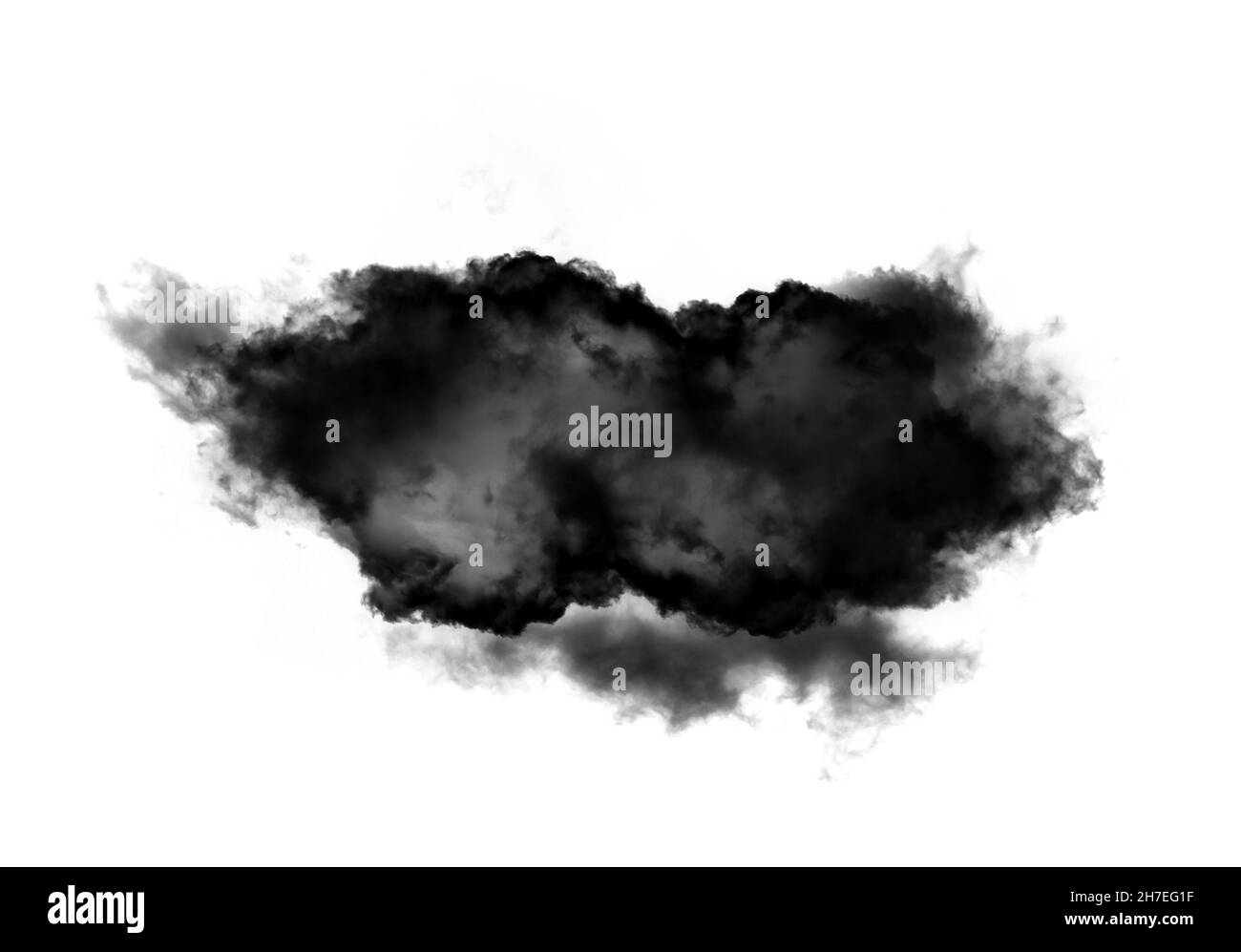 Single cloud isolated over white background, realistic cloud 3D ...