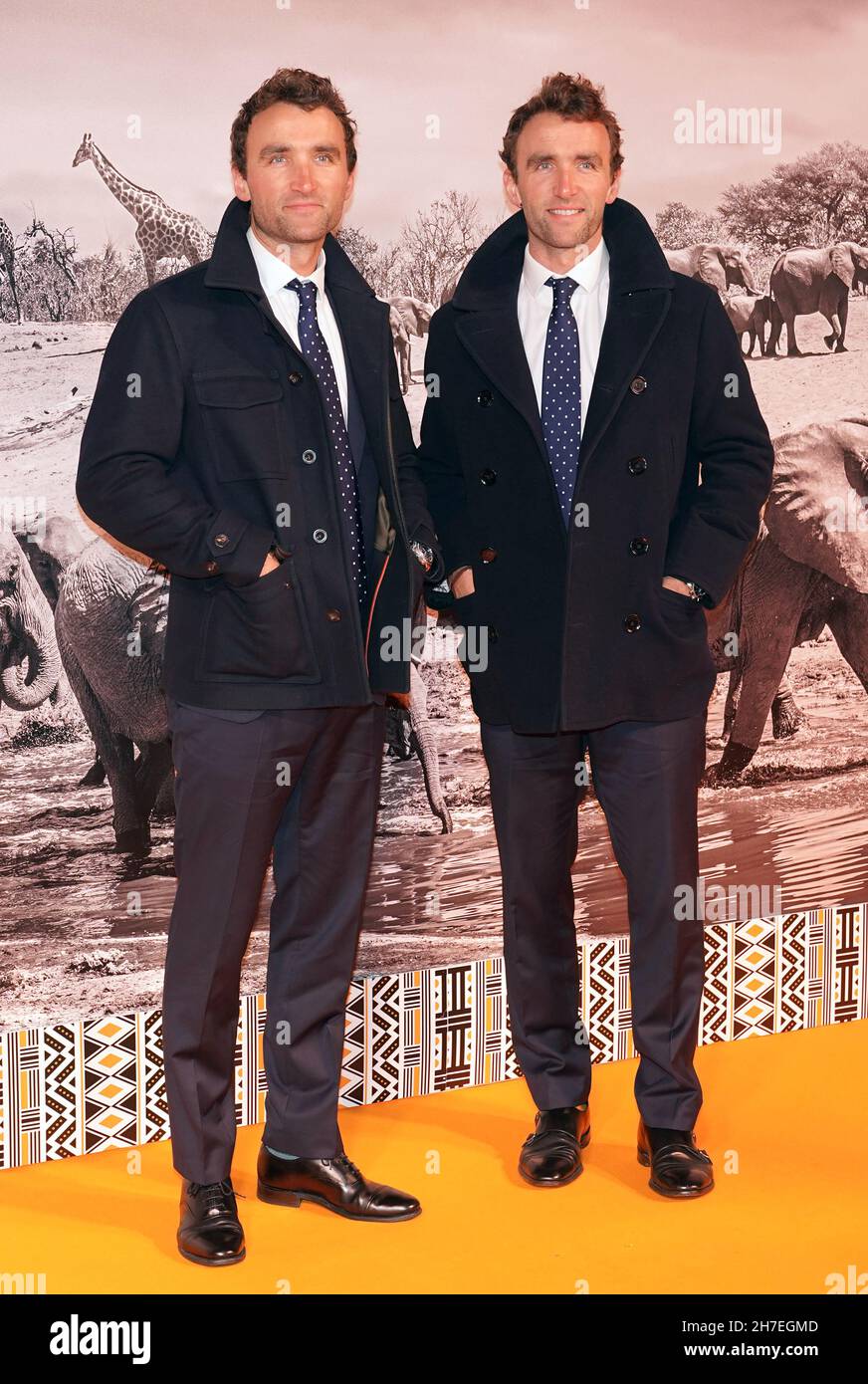 Ross Turner (left) and Hugo Turner arrive to attend the Tusk ...