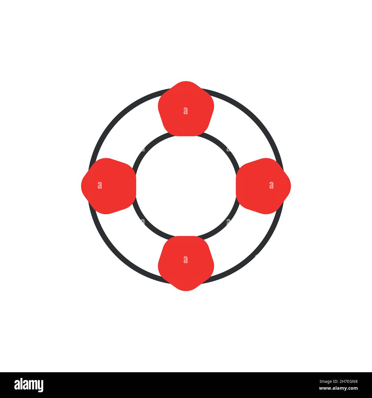 Lifebuoy icon. Life preserver Symbol. Logo design element Stock Vector ...