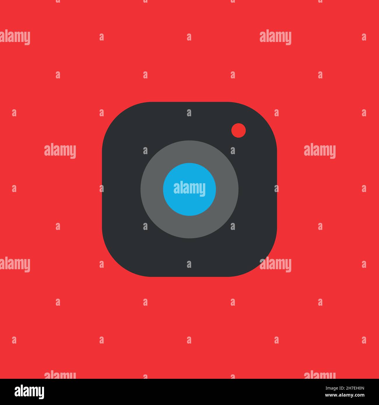 Photo icon. Gallery attachment button. Live video symbol. Selfie sign ...
