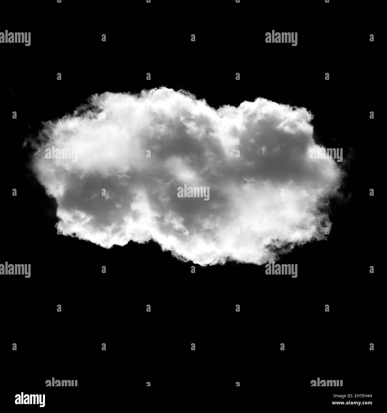 Single realistic cloud isolated over solid background, cloudshape 3d ...