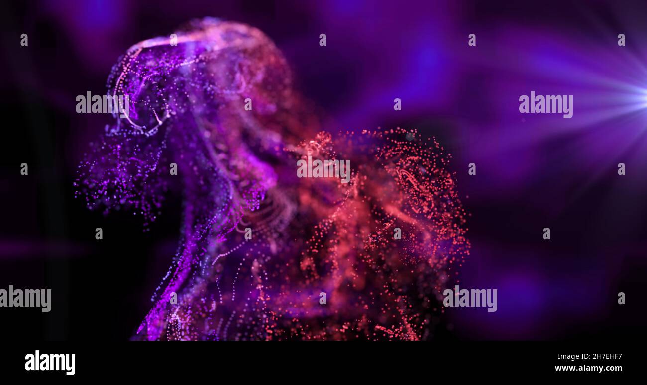 Moving light particles on black hi-res stock photography and images - Alamy