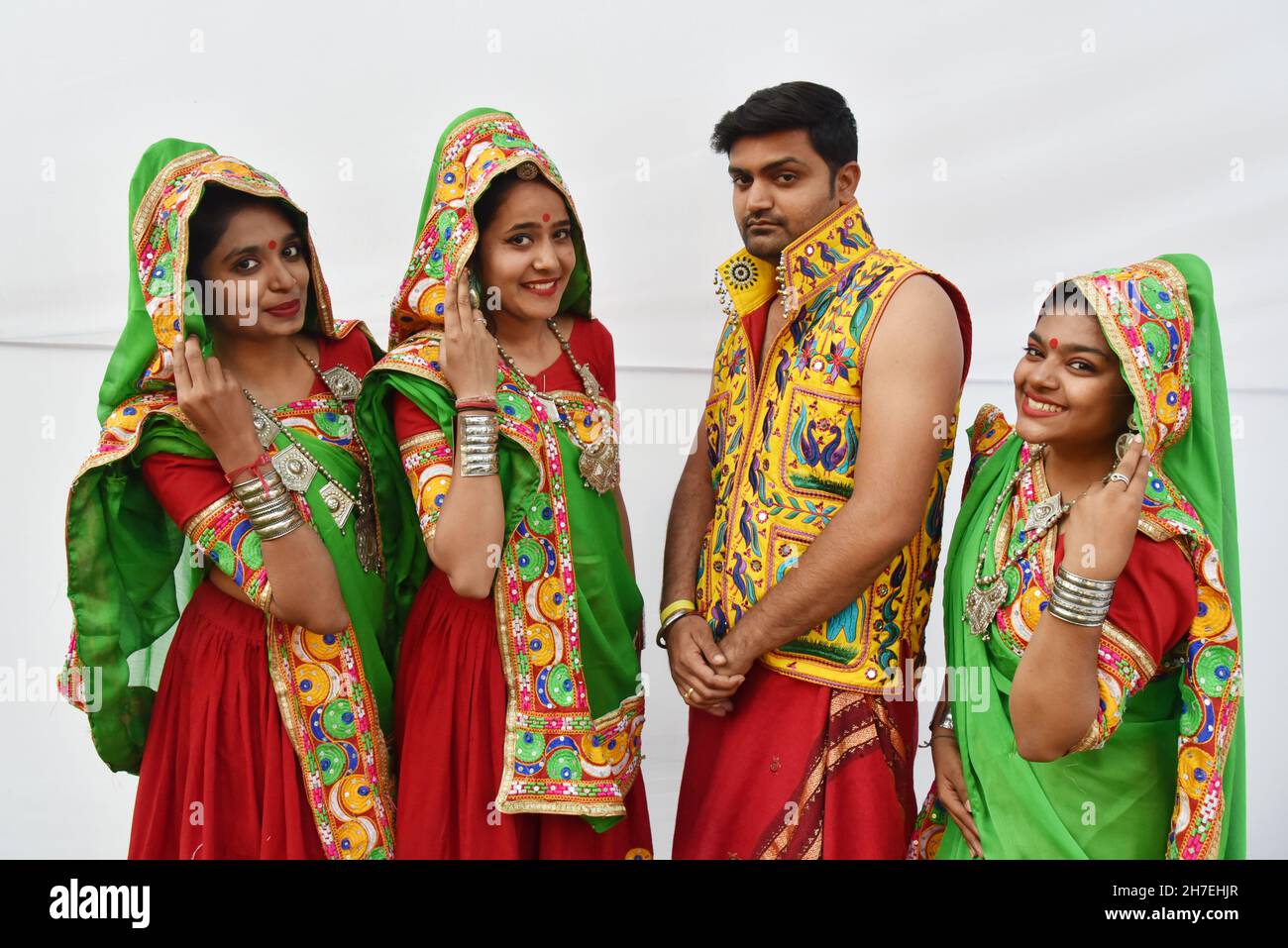 Tribal participants with their traditional dresses during the all India ...