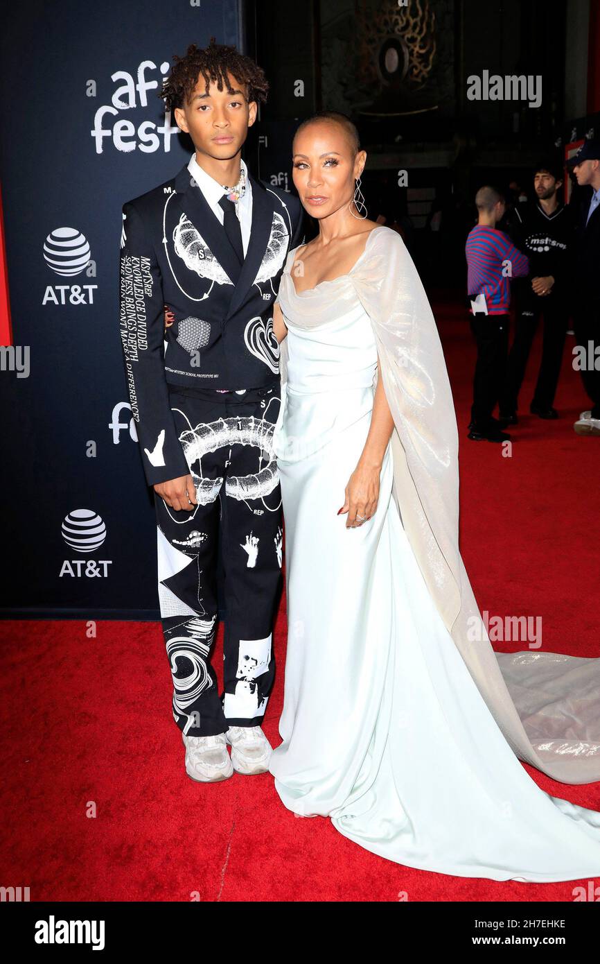 Los Angeles, CA. 14th Nov, 2021. Jaden Smith, Jada Pinkett Smith at ...