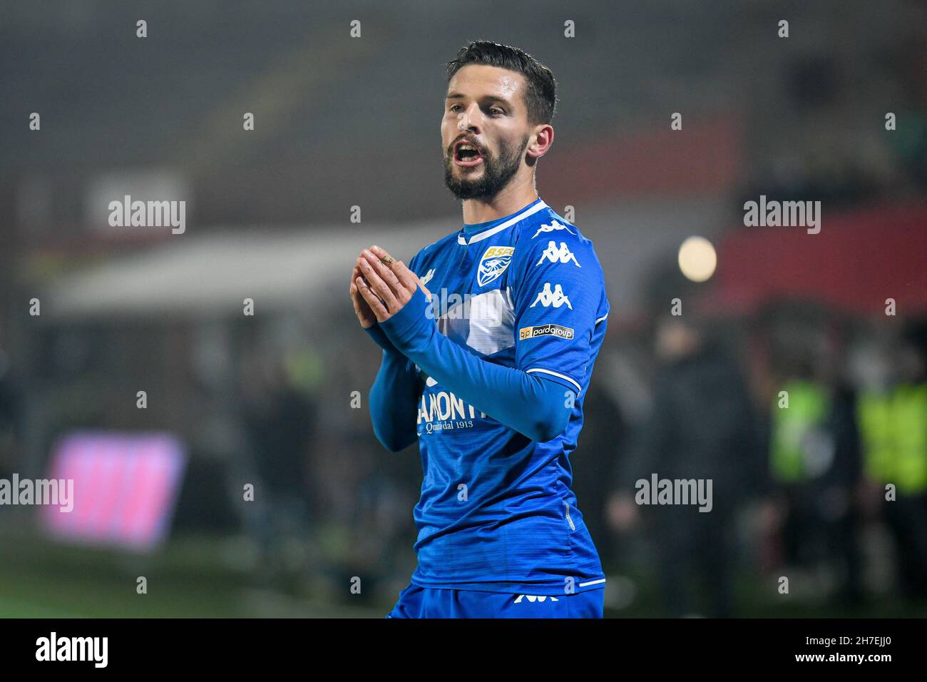 Vicenza, Italy. 20th Nov, 2021. Nikolas Spalek (Brescia) portrait ...