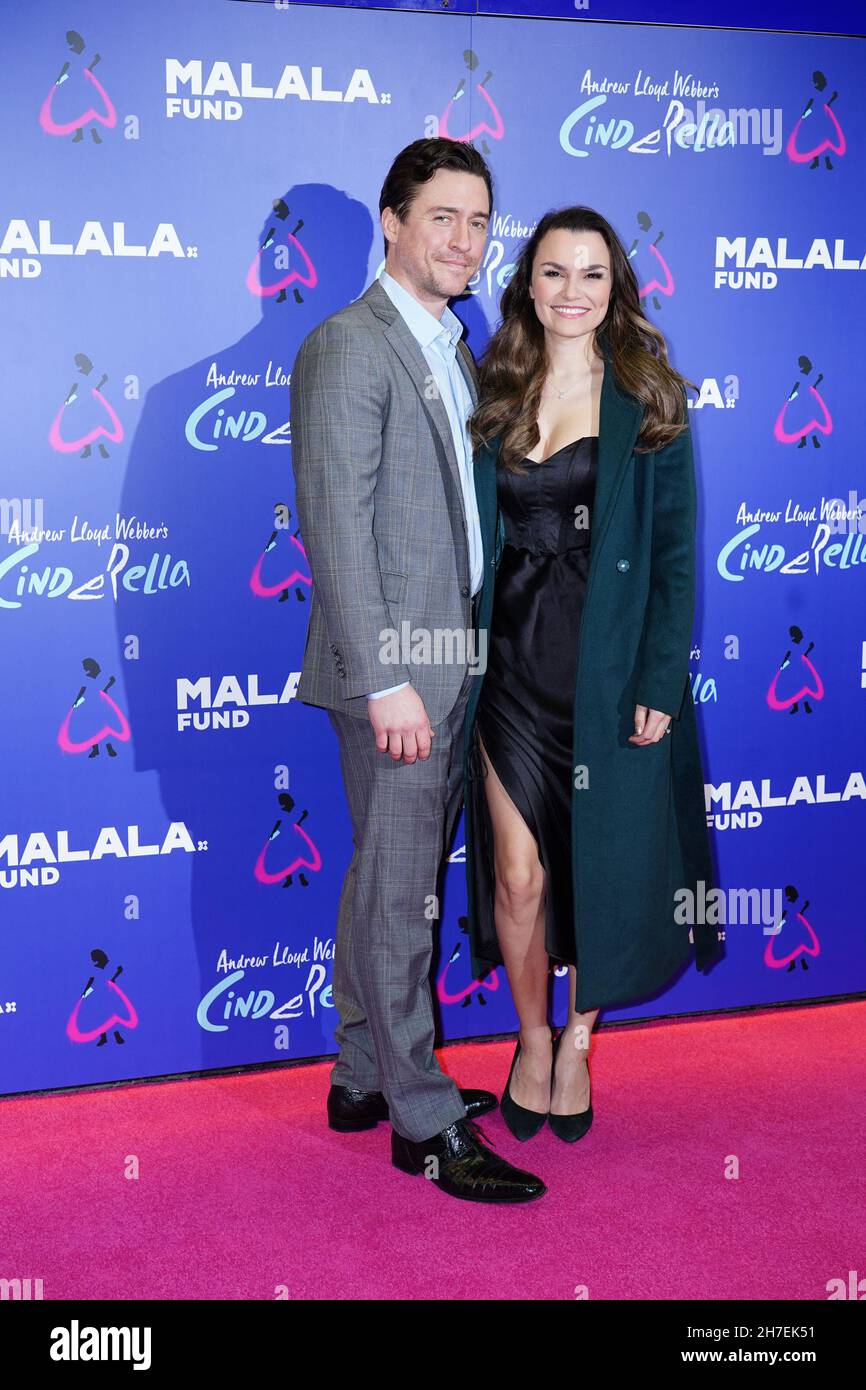 Samantha Barks and Alex Michael Stoll arriving for a special gala ...