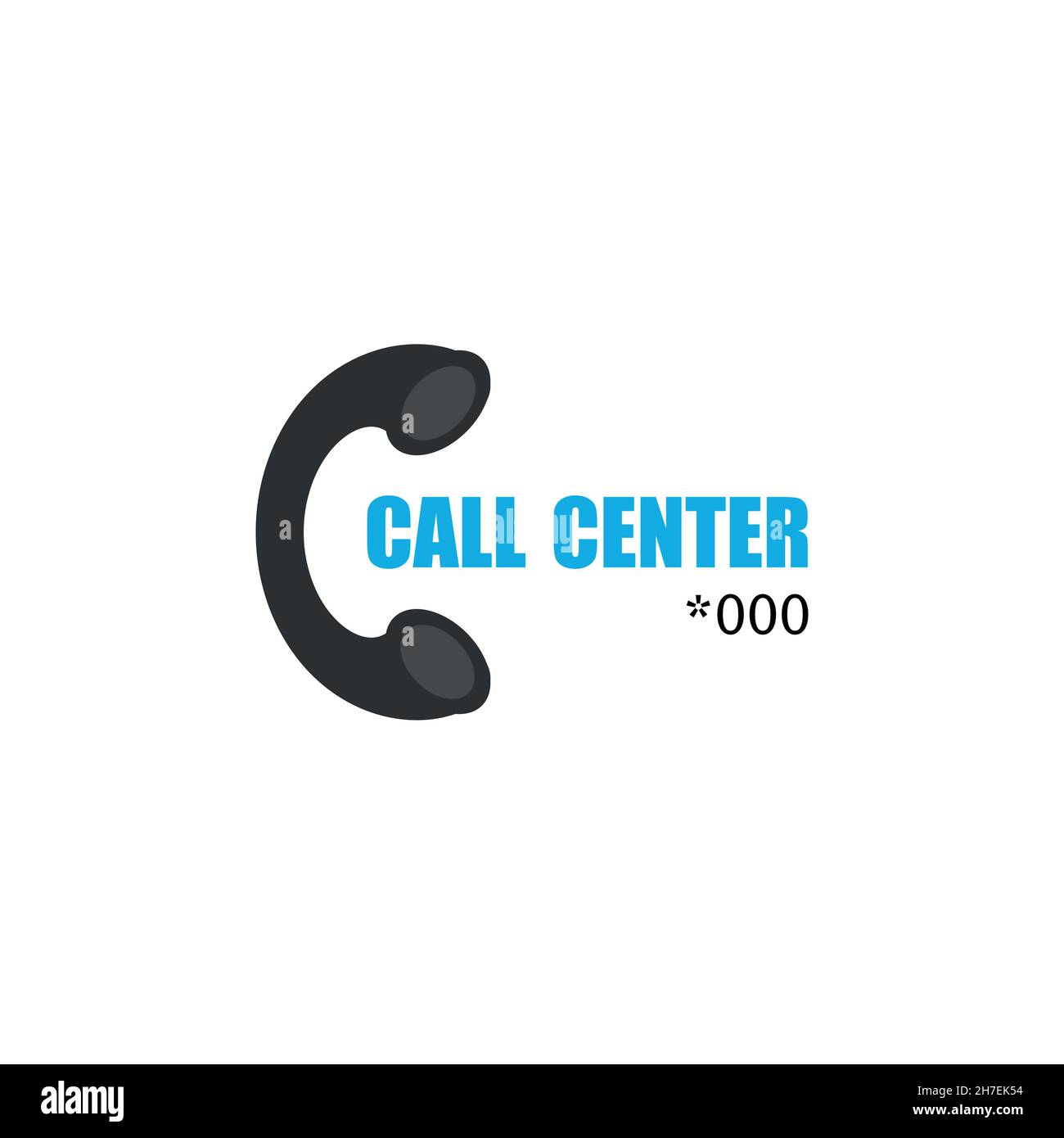 Call center icon. Support service symbol. Logo design element Stock ...