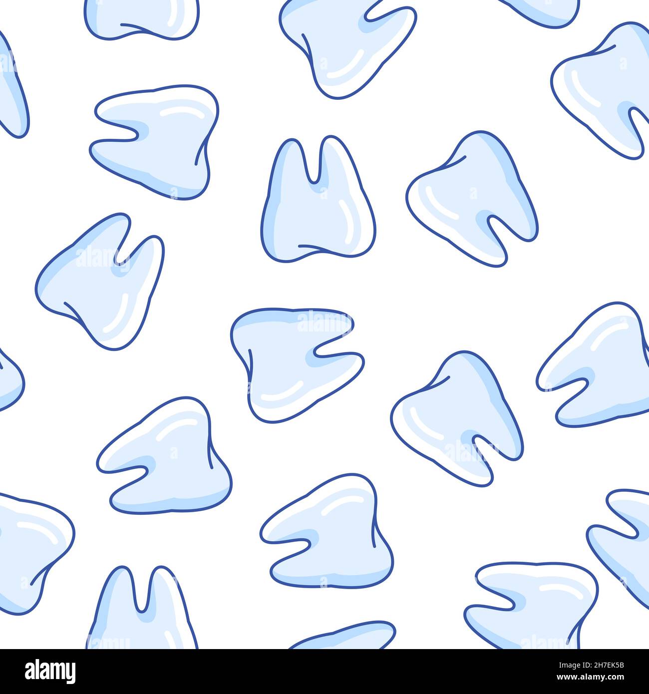 Seamless pattern with teeth. Dentistry and health care background ...