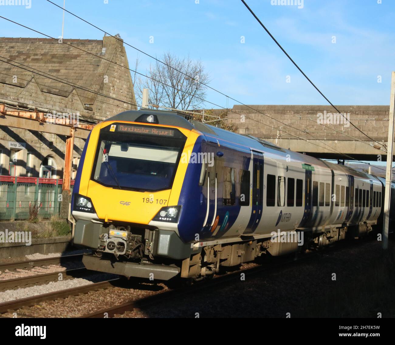 Class 195 Northern trains Civity diesel multiple unit train passing ...