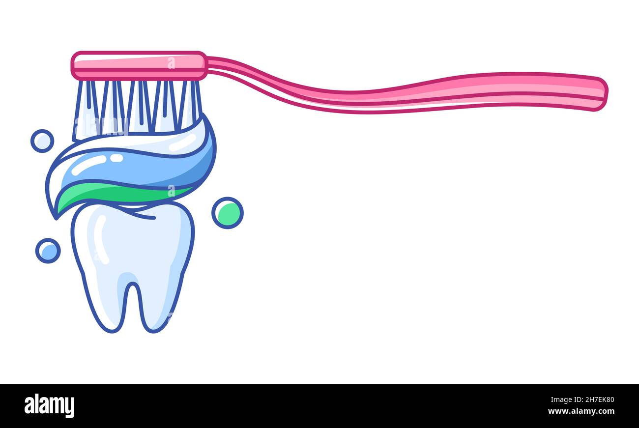 Illustration of teeth cleaning. Dentistry and health care icon ...