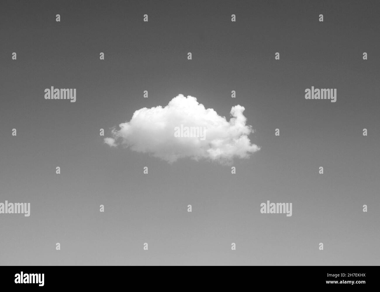 Fluffy clouds over sunset sky Black and White Stock Photos & Images - Alamy