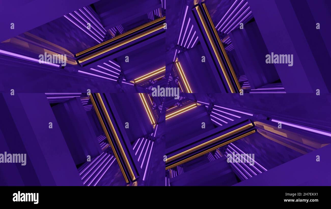3D illustration of purple geometric patter as 4K UHD background Stock ...
