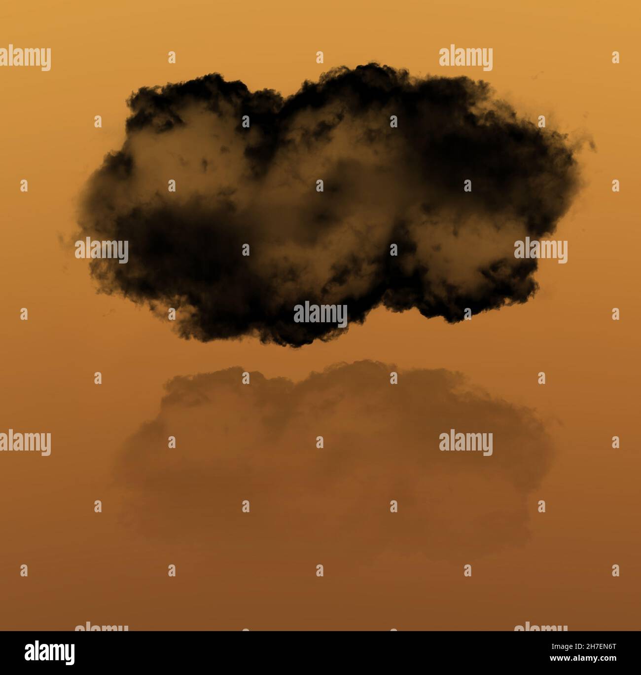 Cloud of smoke shape illustration, realistic smoky cloud isolated Stock ...