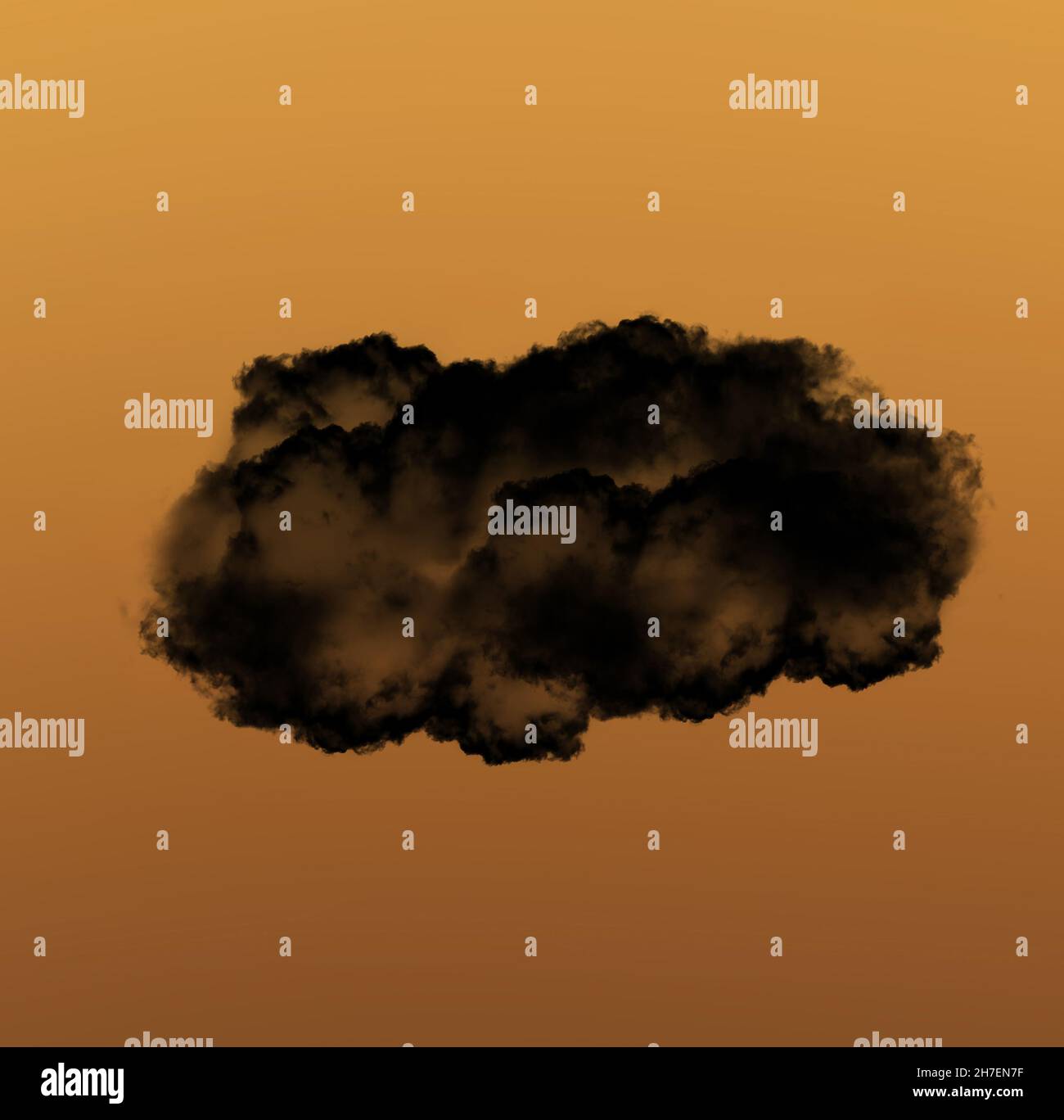 Cloud of smoke shape illustration, realistic smoky cloud isolated Stock ...