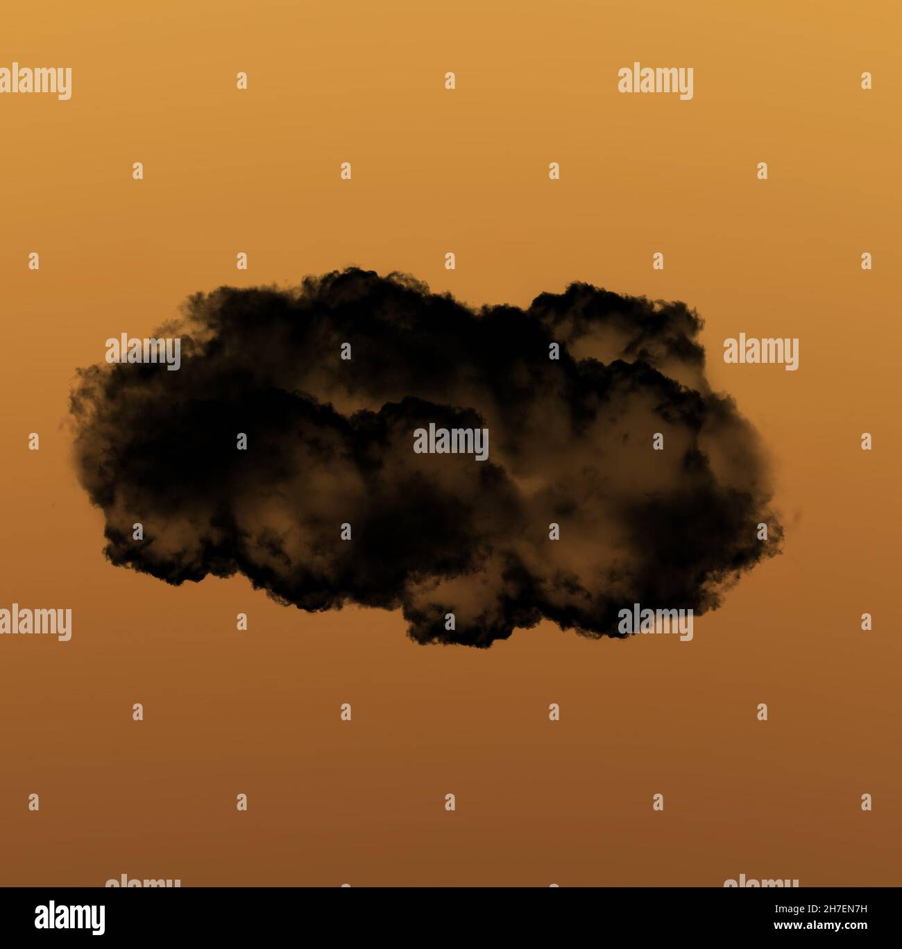 Cloud of smoke shape illustration, realistic smoky cloud isolated Stock ...
