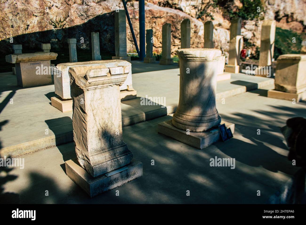 Athens, Greece - November 22, 2021 The Acropolis is an ancient citadel ...
