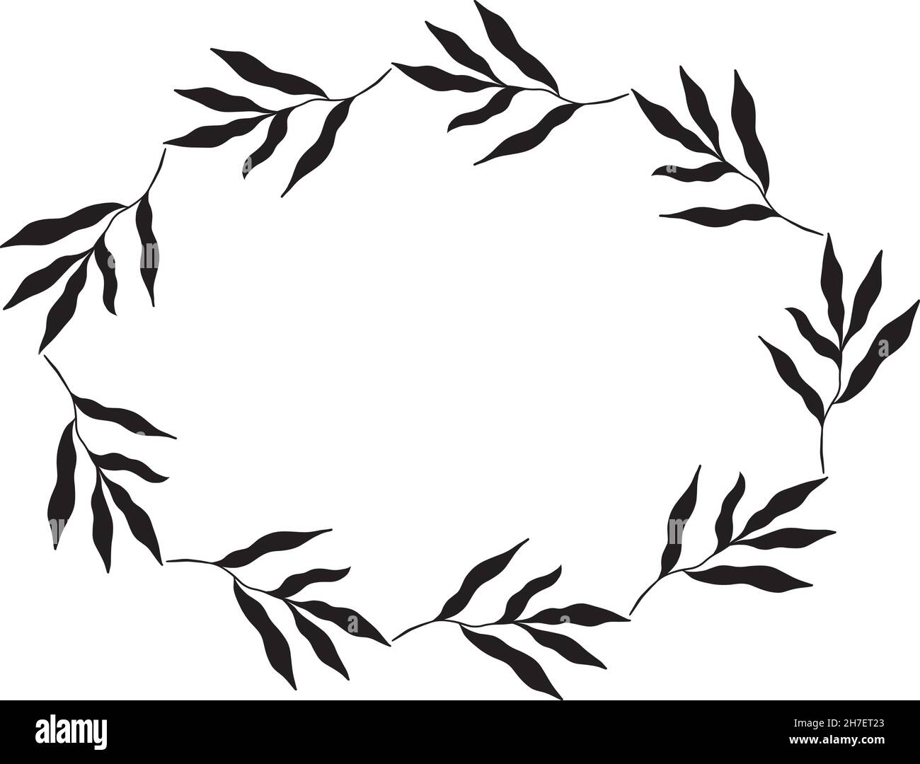 Plain oval frame isolated Cut Out Stock Images & Pictures - Alamy