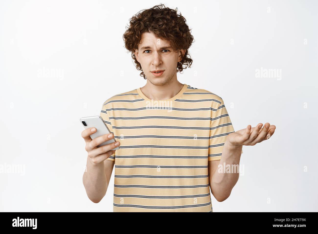 Frustrated Person On Phone