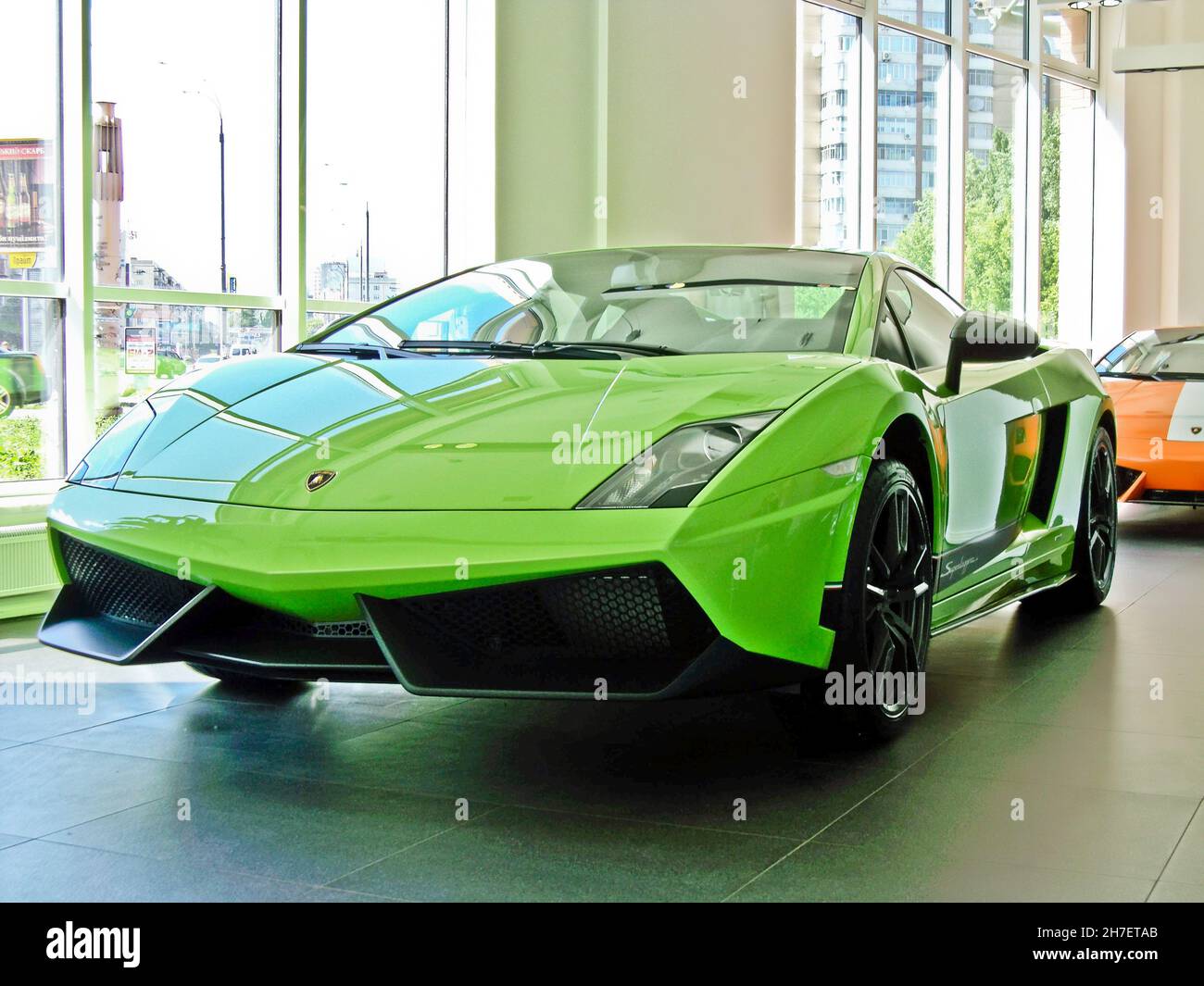 Lime Green Lamborghini Gallardo