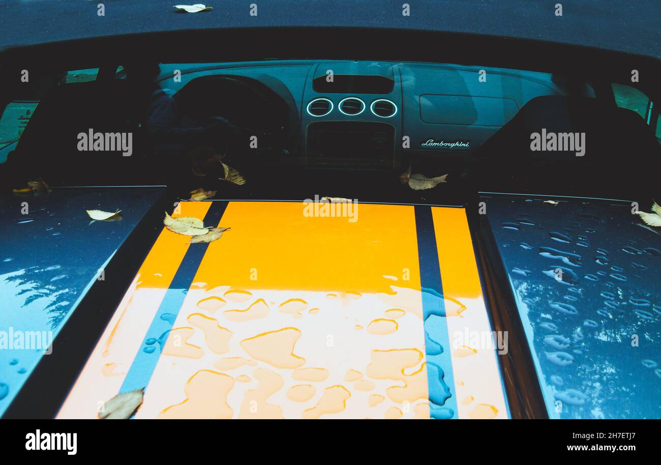 Lamborghini rear view hi-res stock photography and images - Alamy