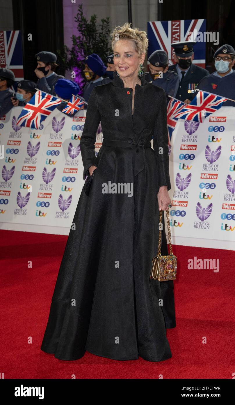 London, UK. Sharon Stone at the The Daily Mirror Pride of Britain ...