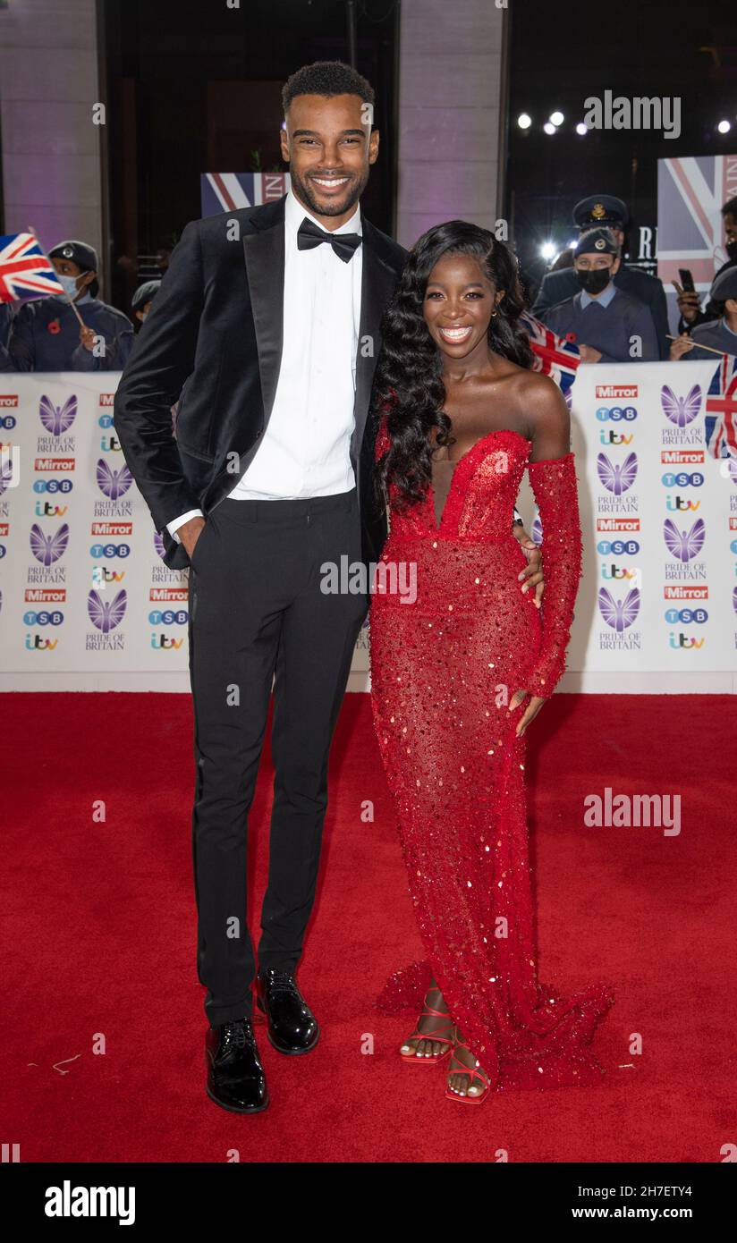London, UK. Tyler Cruickshank and Kaz Kamwi at the The Daily Mirror ...