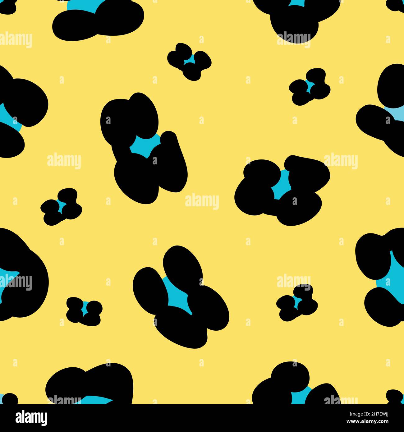 Blue And Purple Cheetah Print Wallpaper