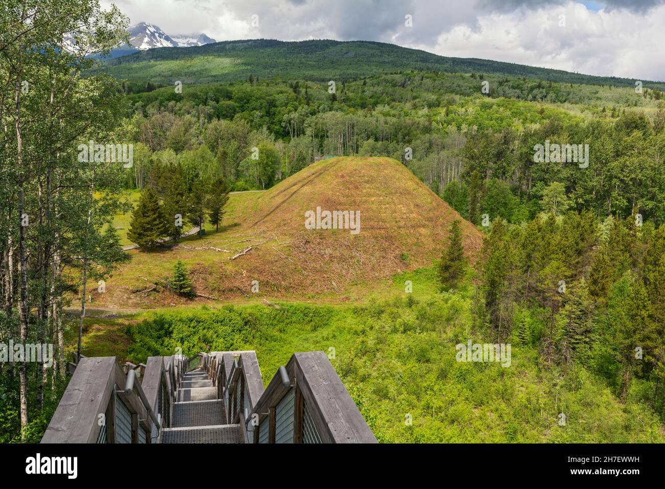 Canada, British Columbia, Gitwangak Battle Hill, National Historic Site ...