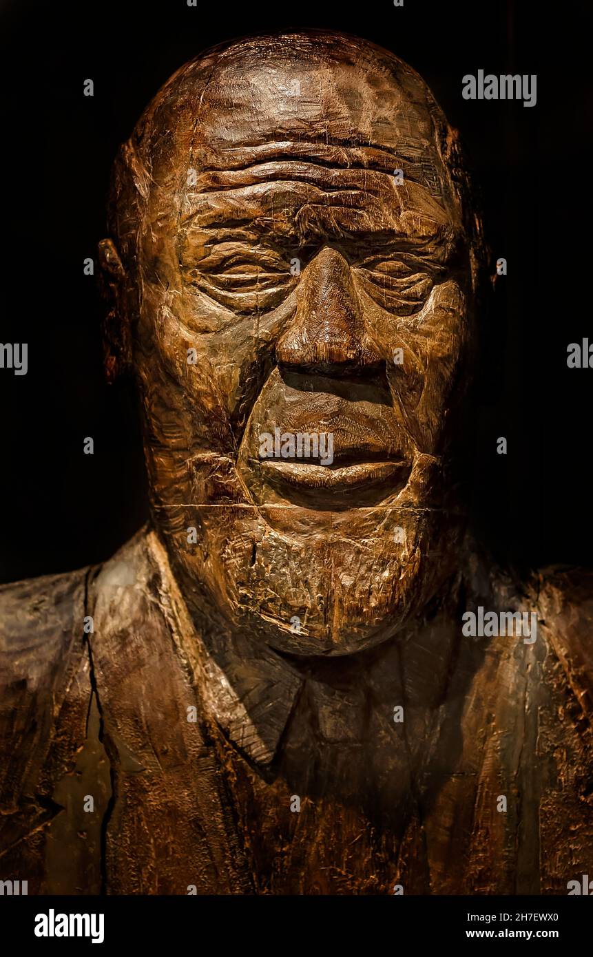 A statue of Cudjoe Lewis, one of the last known survivors of the slave ...