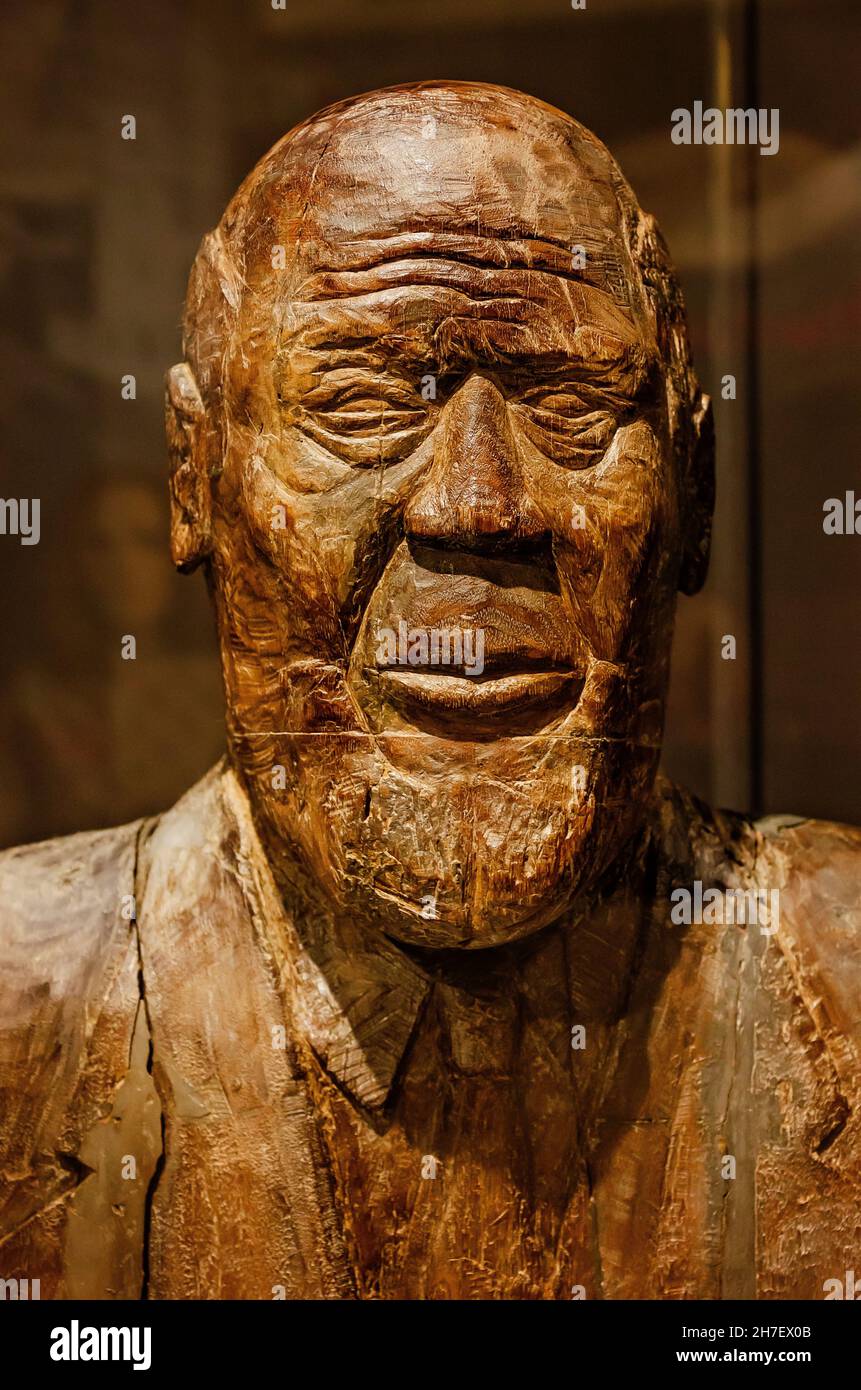 A statue of Cudjoe Lewis, one of the last known survivors of the slave ...