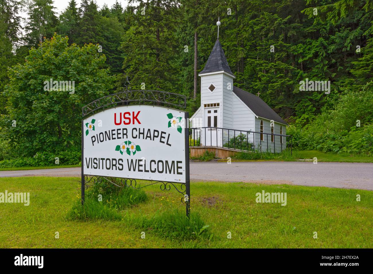 Canada, British Columbia, Usk Pioneer Chapel, dedicated 1967 as a ...