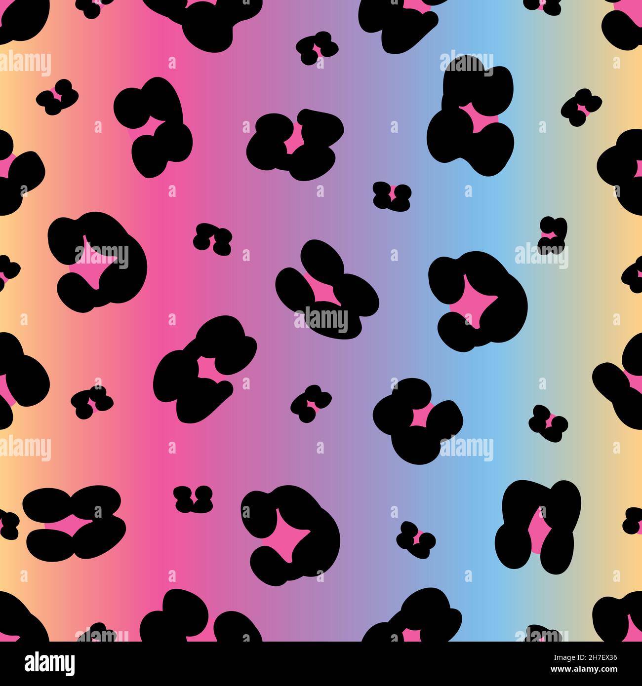 Girl spotted cat Stock Vector Images - Alamy