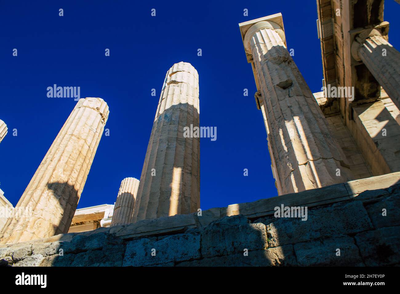 Athens, Greece - November 22, 2021 The Acropolis is an ancient citadel ...