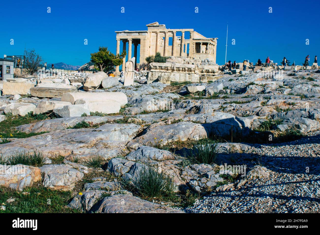Athens, Greece - November 22, 2021 The Acropolis is an ancient citadel ...
