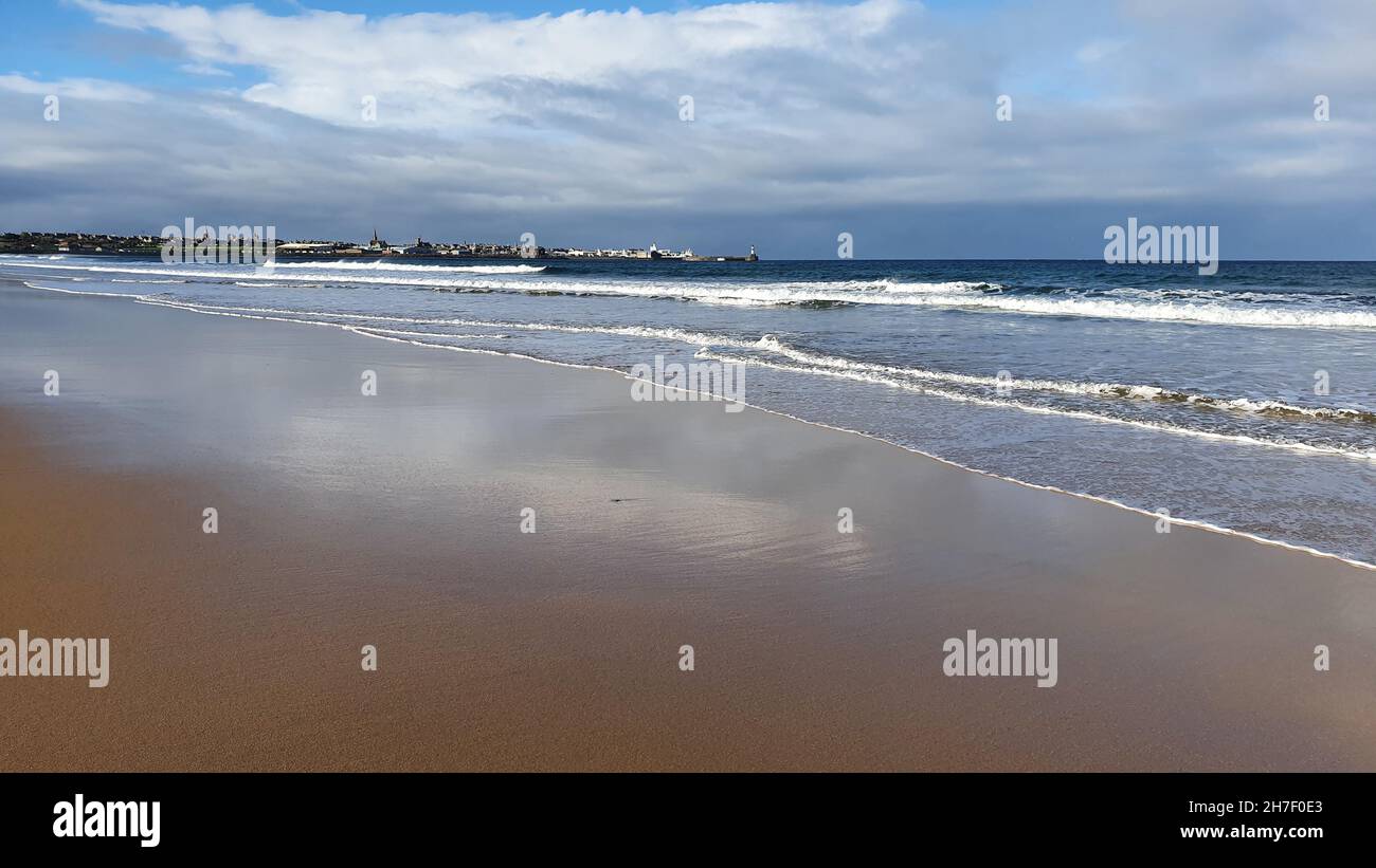 Fraserburgh beach in winter Stock Photo - Alamy