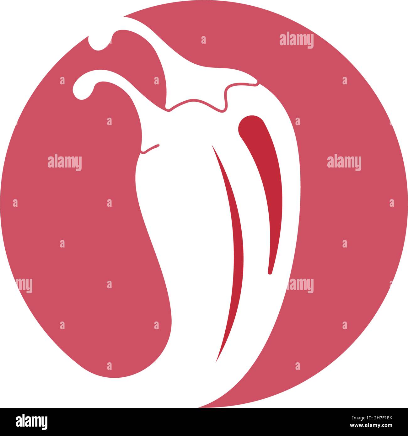 Chilli, red pepper icon logo design illustration vector Stock Vector ...