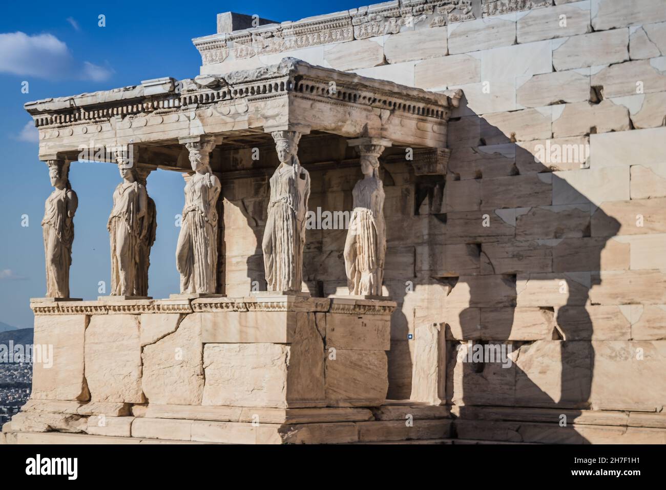 Athens, Greece - November 22, 2021 The Acropolis is an ancient citadel ...