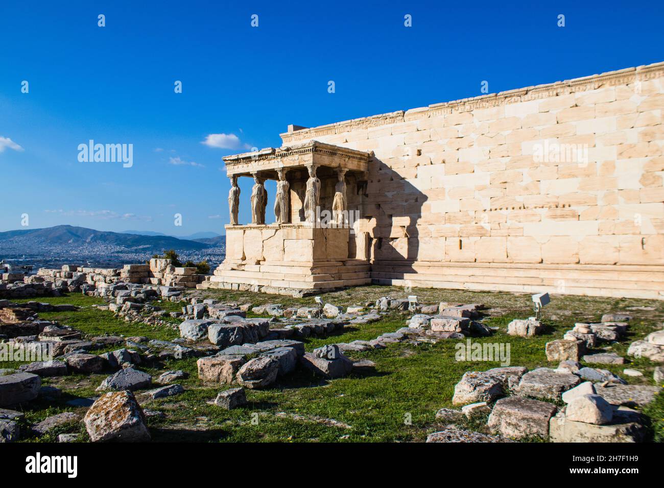 Athens, Greece - November 22, 2021 The Acropolis is an ancient citadel ...