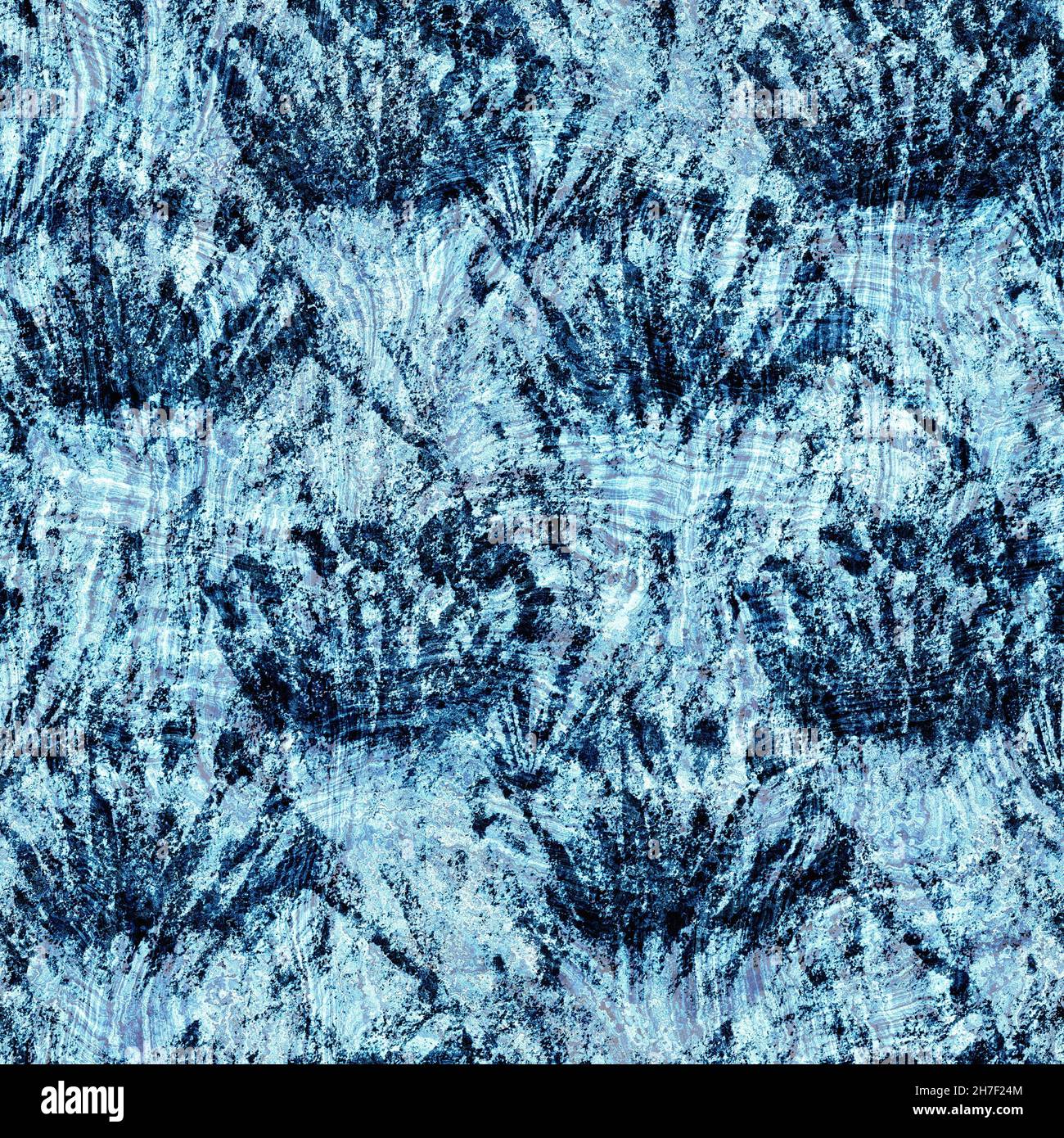 Seamless indigo block print texture on navy blue woven effect ...