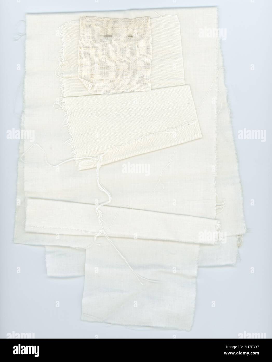 white cotton fabric swatch texture useful as a background Stock Photo ...