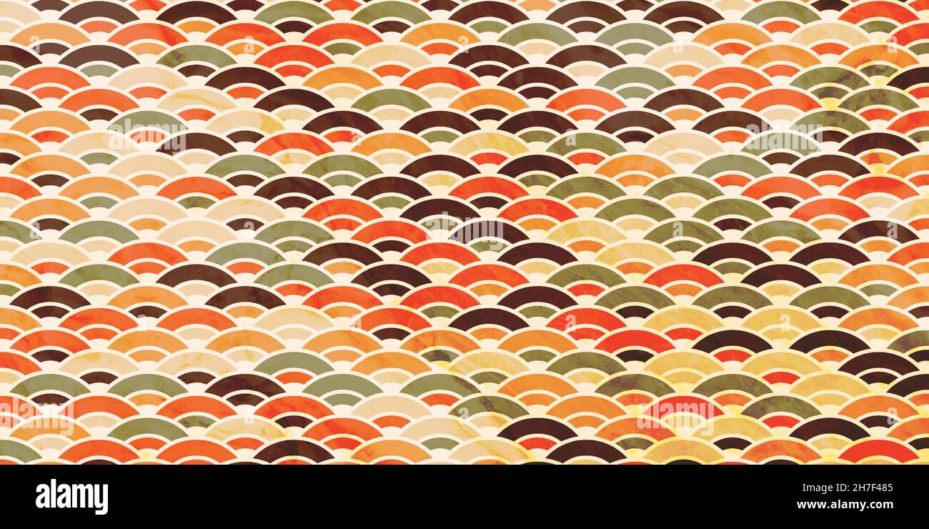 Japanese pattern colorful background with circle overlapping and marble ...