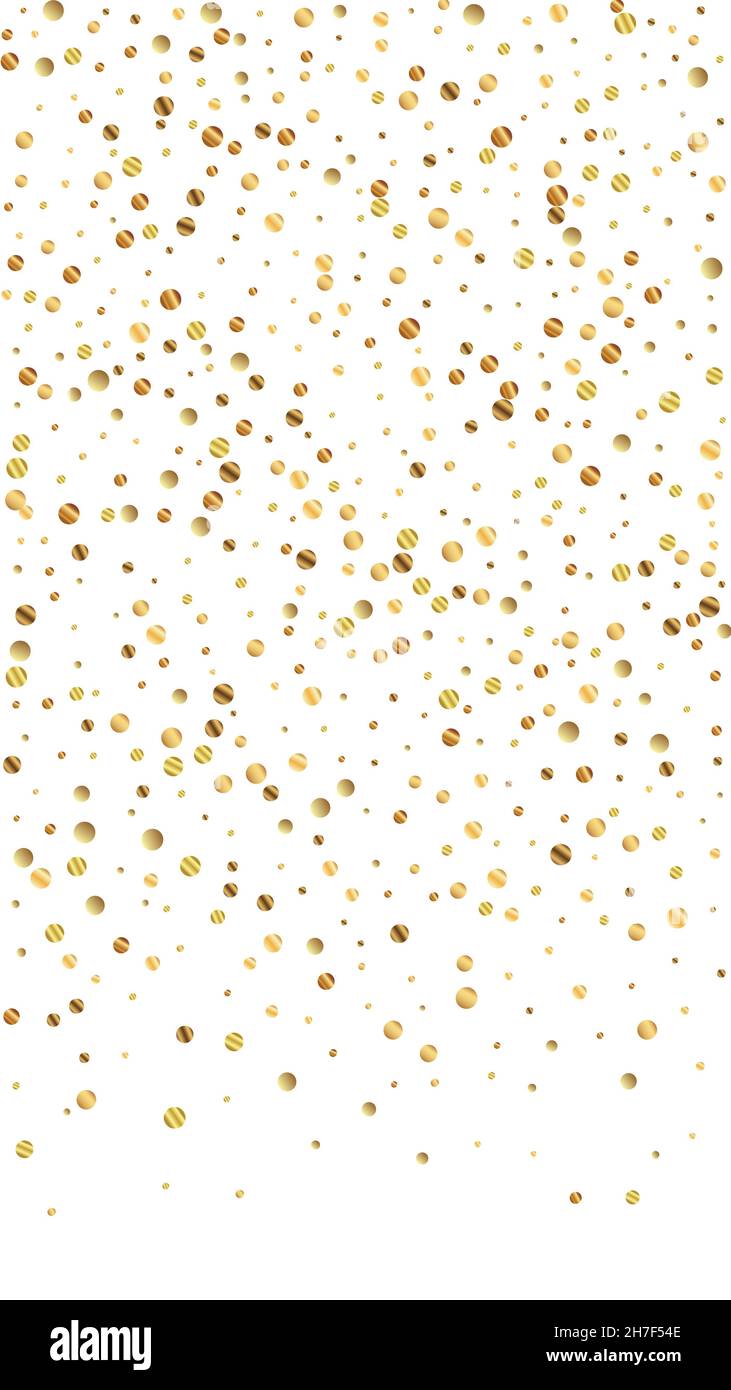 Festive perfect confetti. Celebration stars. Sparse gold confetti on ...