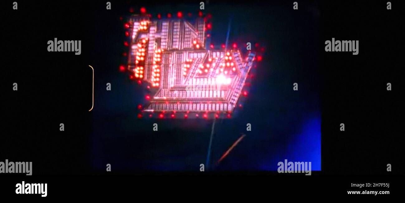 SONGS FOR WHILE I'M AWAY, neon sign reading Thin Lizzy', 2020. © Eagle ...